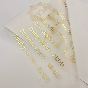 Personalised Gold Leaf Effect Window Sticker Chrome Gold Decal ...