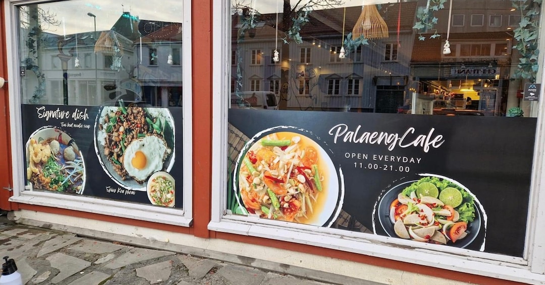 Personalised Large Window Banner Sticker | Printed Decal for Business ...