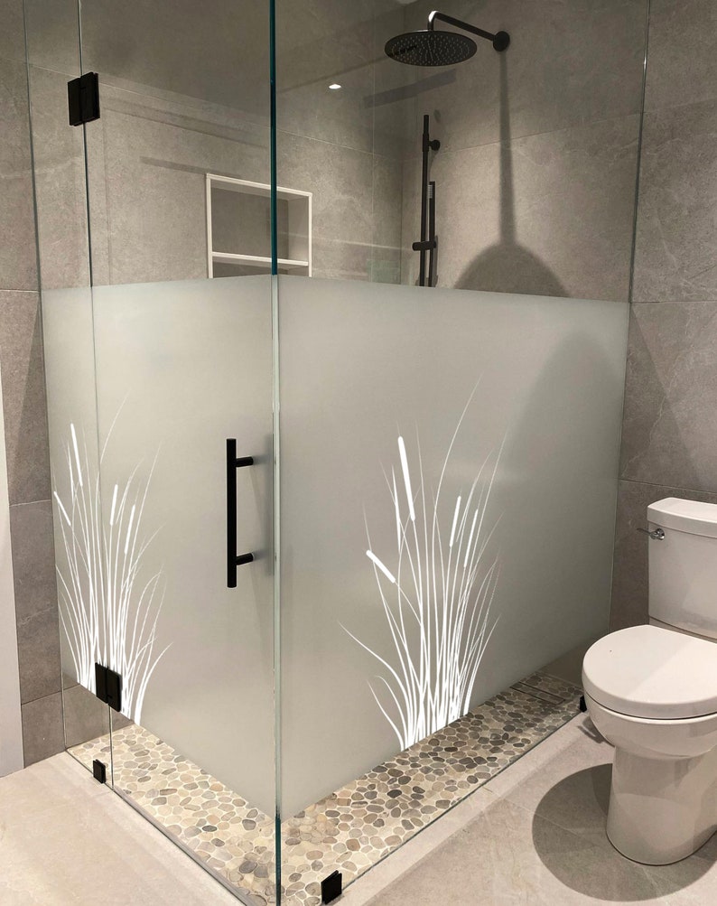 Reeds Grass Privacy Window Film: Etched Glass Effect - Etsy