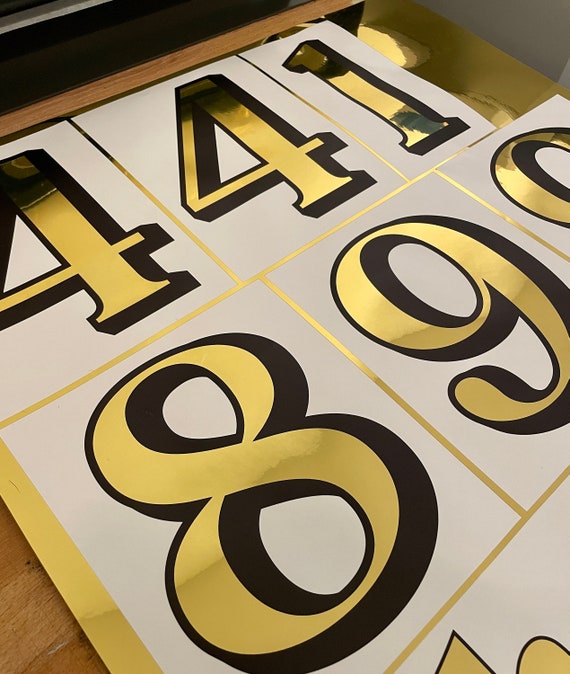 Gold Fanlight Numbers