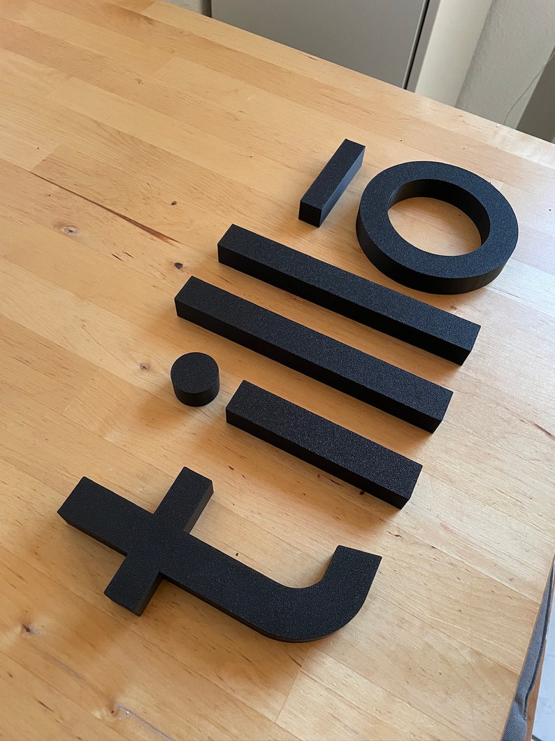 Black 3D Wall Letters: Custom Logo Sign - Etsy UK