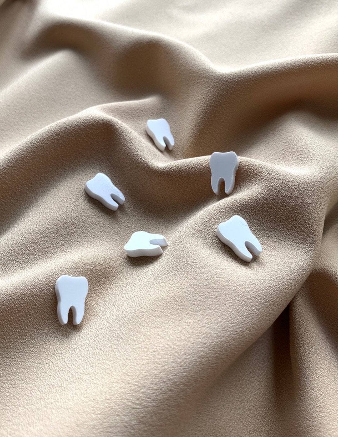 Set of Acrylic Teeth Icon Small Table Decoration Craft Supply Resin ...