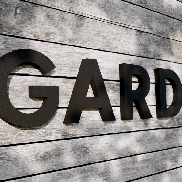 3d Black Letters - Etsy