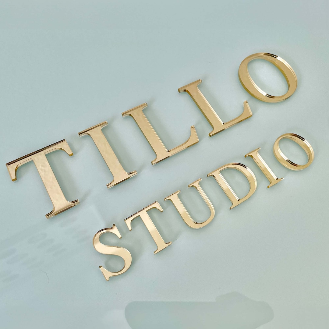 Gold Acrylic Letters | Custom Acrylic Sign | Wedding Name Decor - Etsy