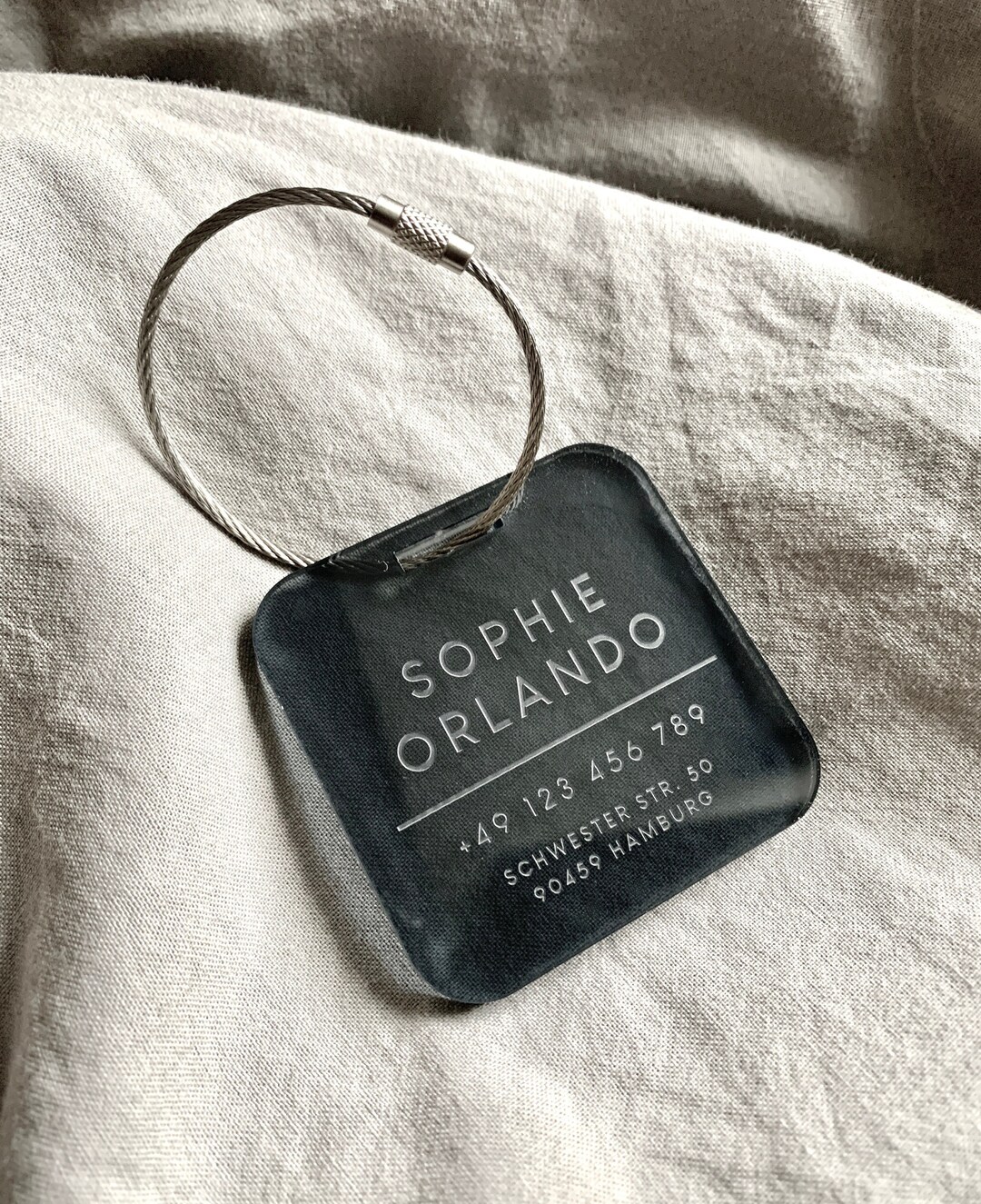 Personalized Luggage Tags | Translucent Acrylic Travel Tag | Wedding ...