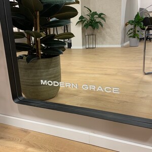 Logo Sticker Personalised Vinyl Window Decal | White Custom Business ...