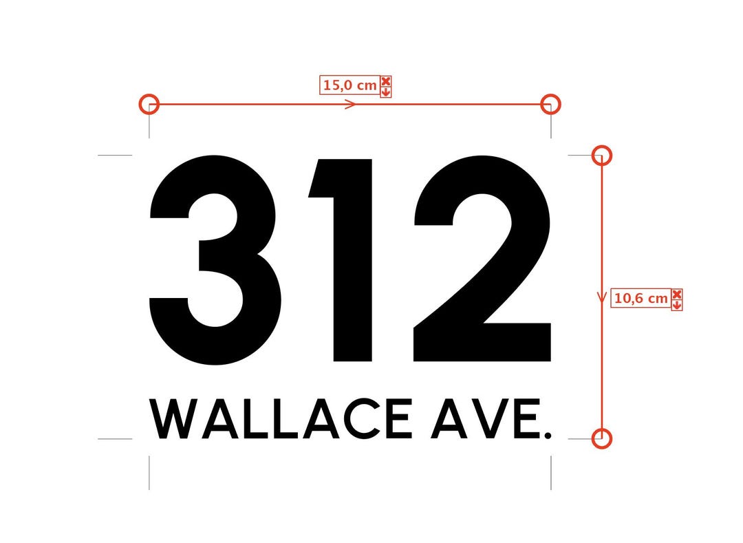 White Personalized Wheelie Bin Stickers: Street Name & Number Decal - Etsy
