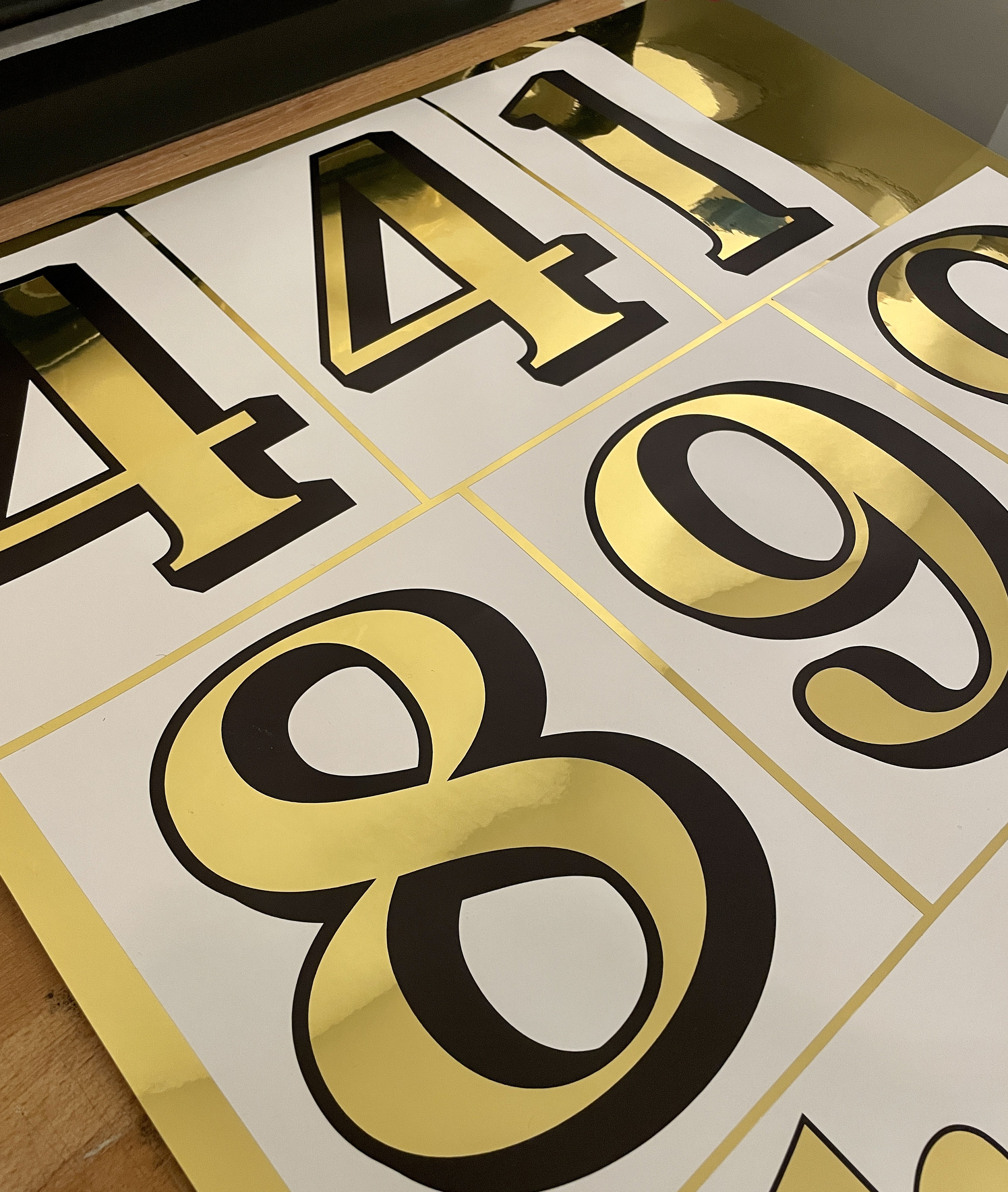 Custom Gold Leaf Effect Window Sticker - Gilding Logo, Gold Foil and ...