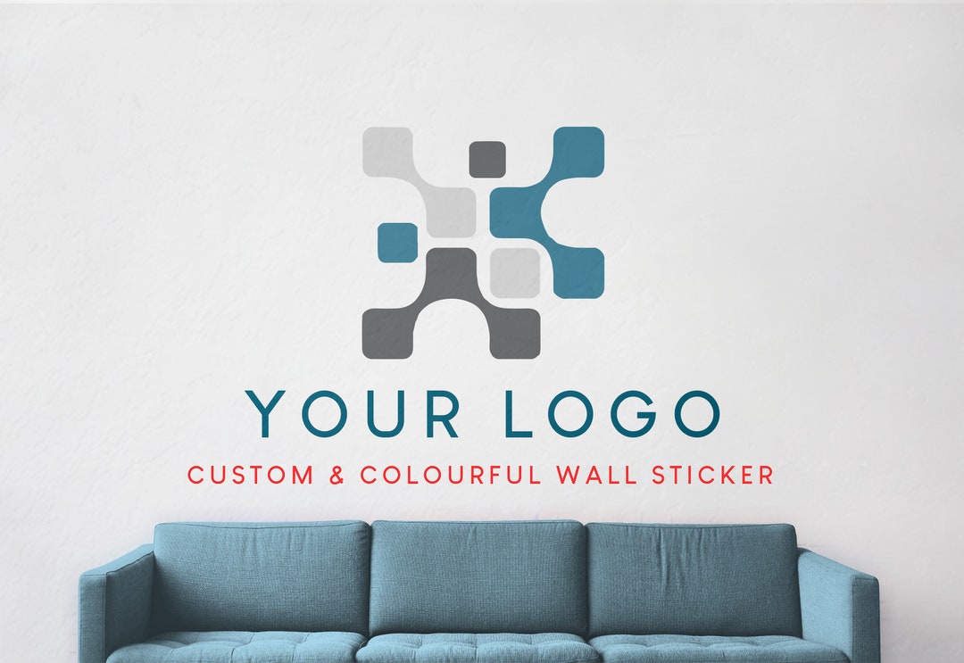 Personalised Large Wall Sticker | Printed Wall Decal for Business ...