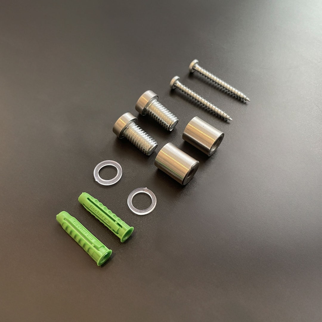 Wall Stainless Stand-off Sign Wall Spacer Acrylic Plate Mount 12mm ...