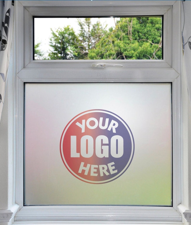 Custom Frosted Window Sticker: Personalized Storefront Logo Film - Etsy