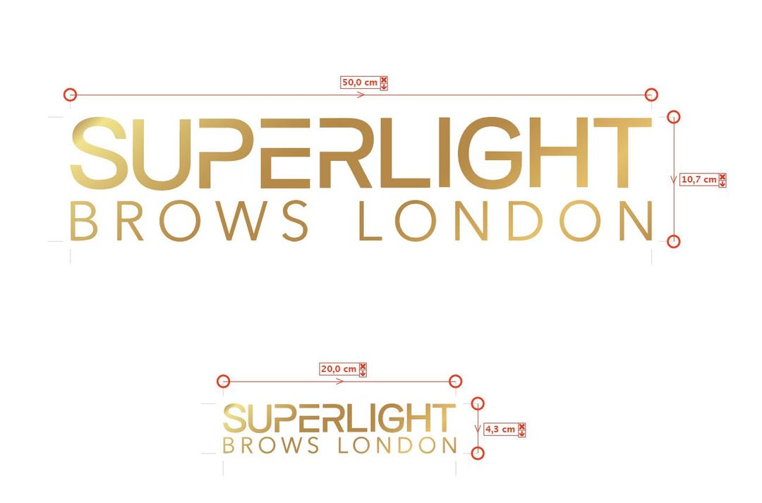 2 Superlight Gold Chrome Logo Stickers | Gilding Effect Sticker - Etsy