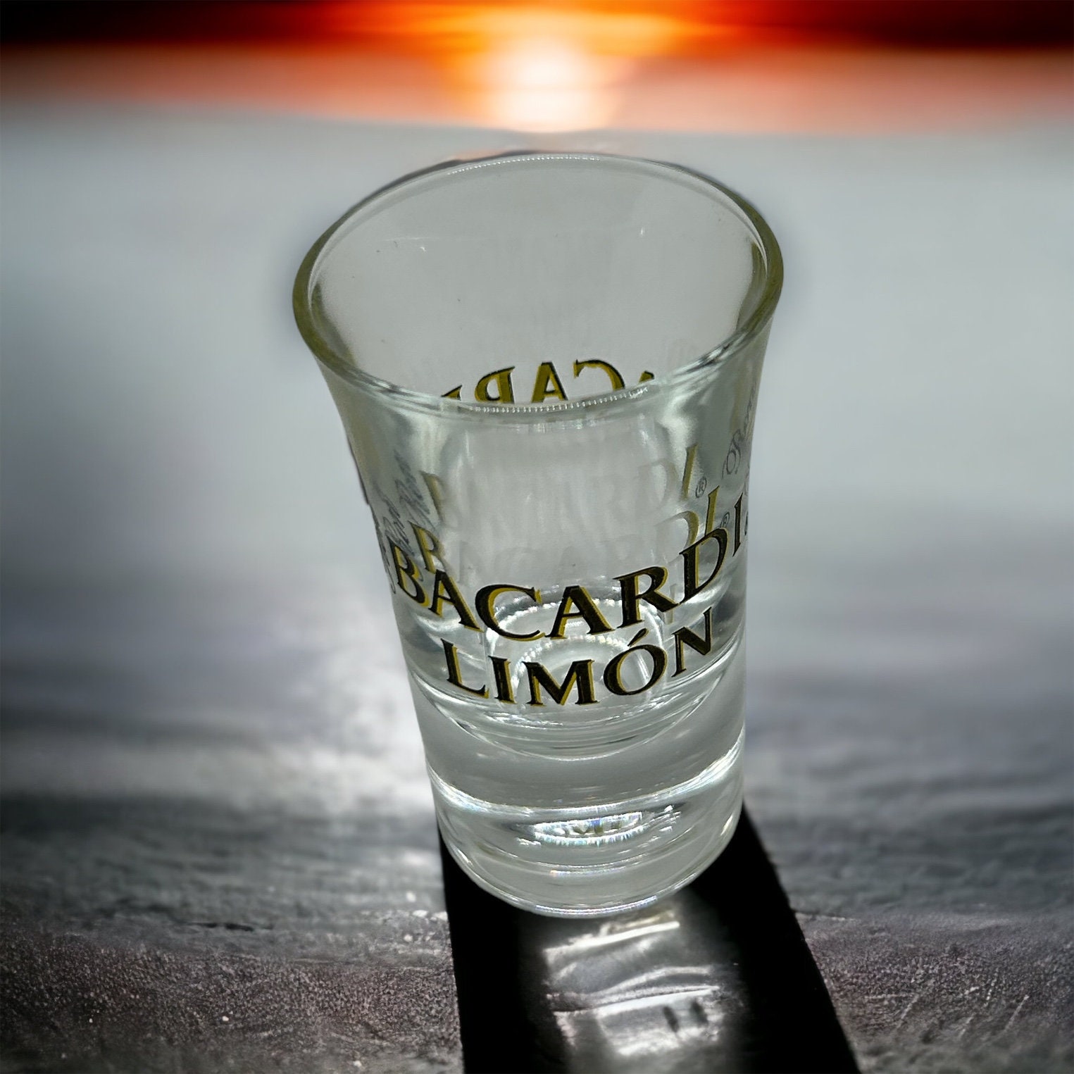 Bacardi Limón Rum Shot Glass - Etsy