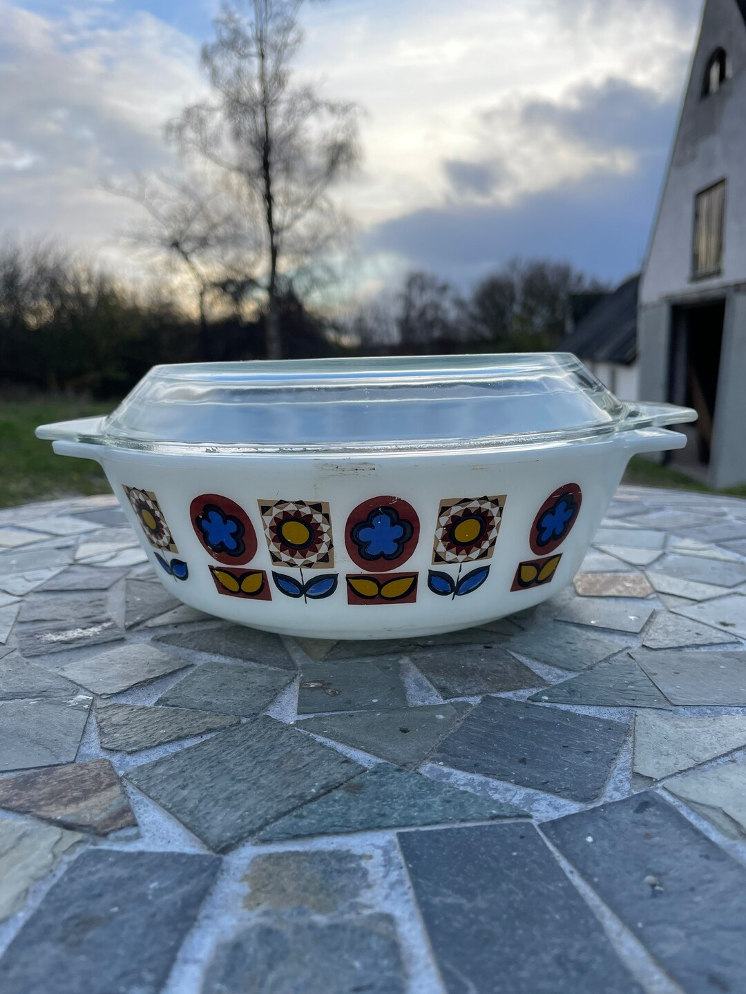 Vintage JAJ England 509 Indiana Pyrex Casserole Dish W. Lid - Etsy
