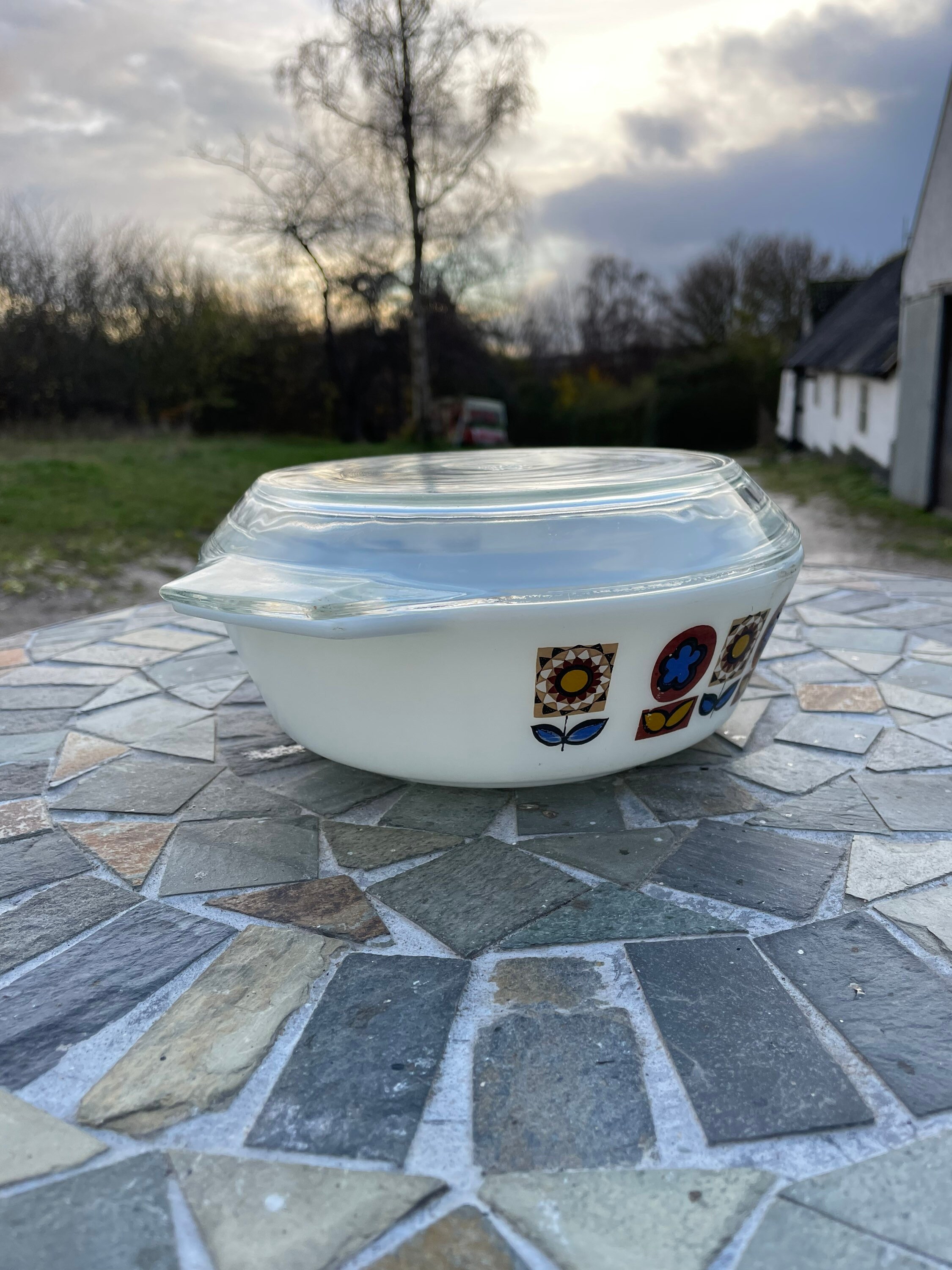 Vintage JAJ England 509 Indiana Pyrex Casserole Dish W. Lid - Etsy