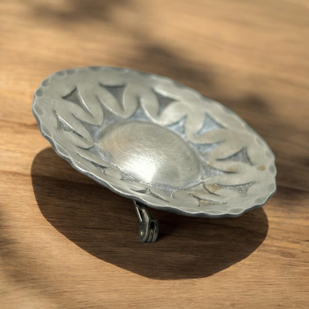 Vintage Jyde-kunst Danish Pewtet Art Brooch Handmade - Etsy