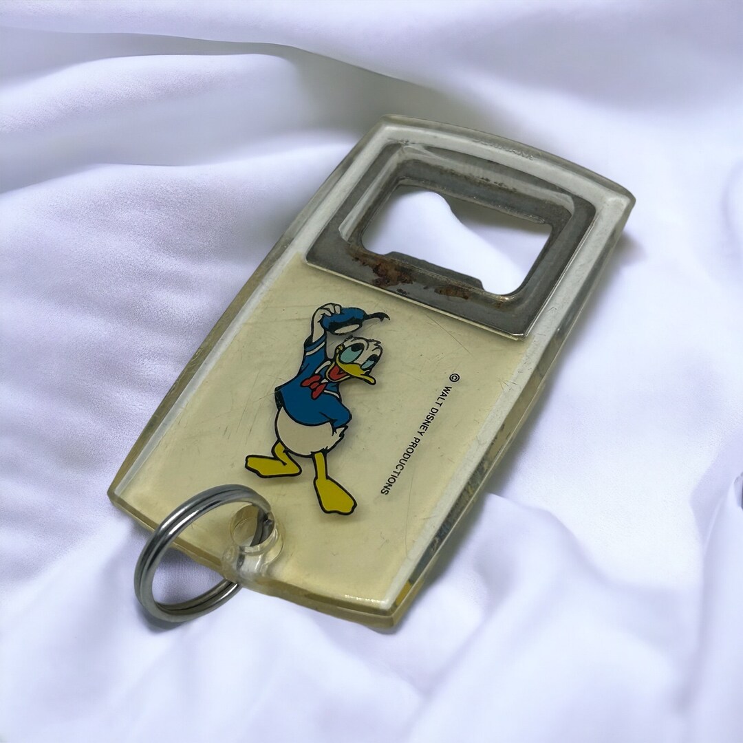 Vintage Walt Disney Donald Duck Bottle Opener Keyring - Etsy