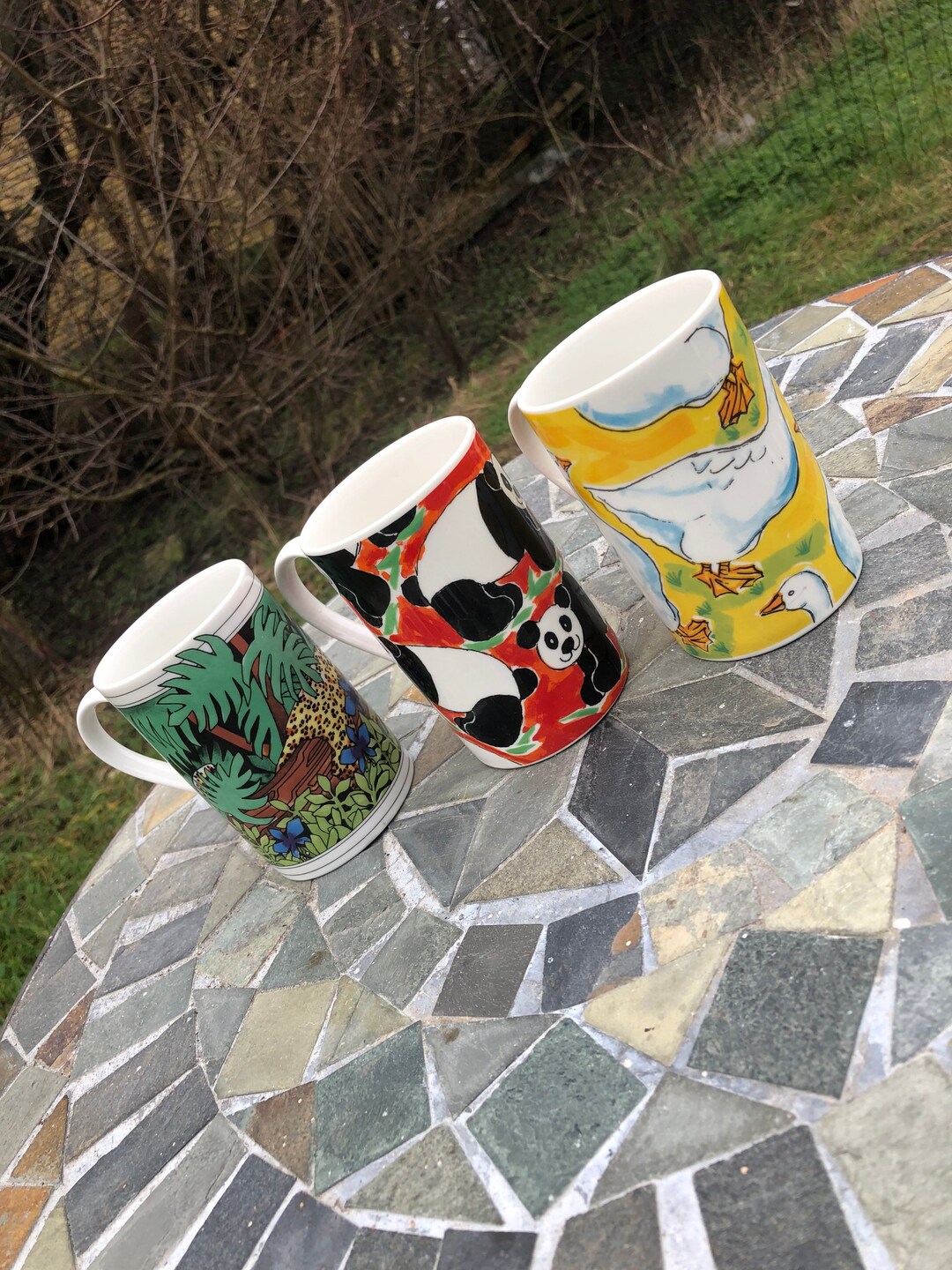 Vintage Dunoon Stoneware Scotland. Kenya/jungle Fun/animal Farm Mug ...
