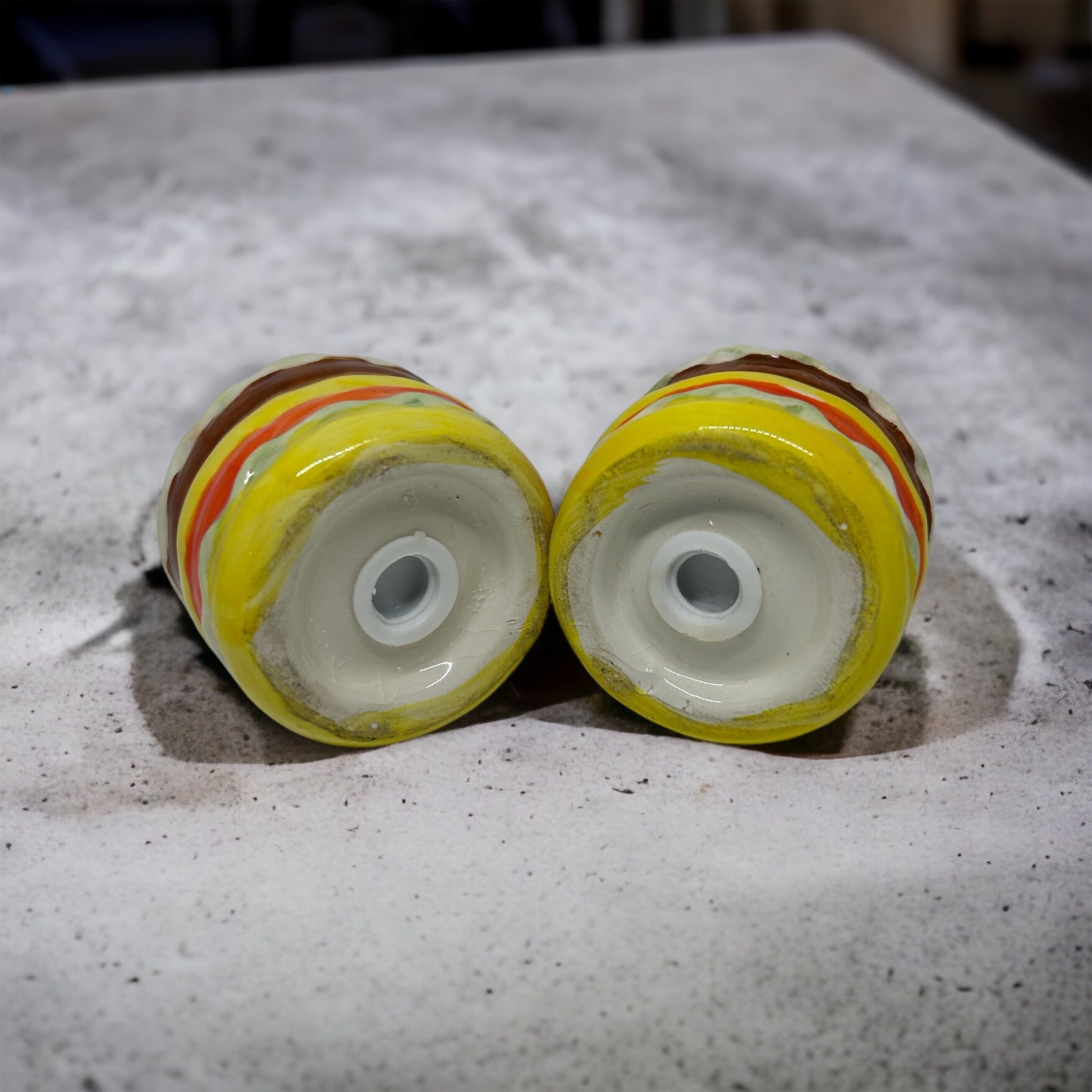 Ceramic Burger Salt & Pepper Shakers - Etsy