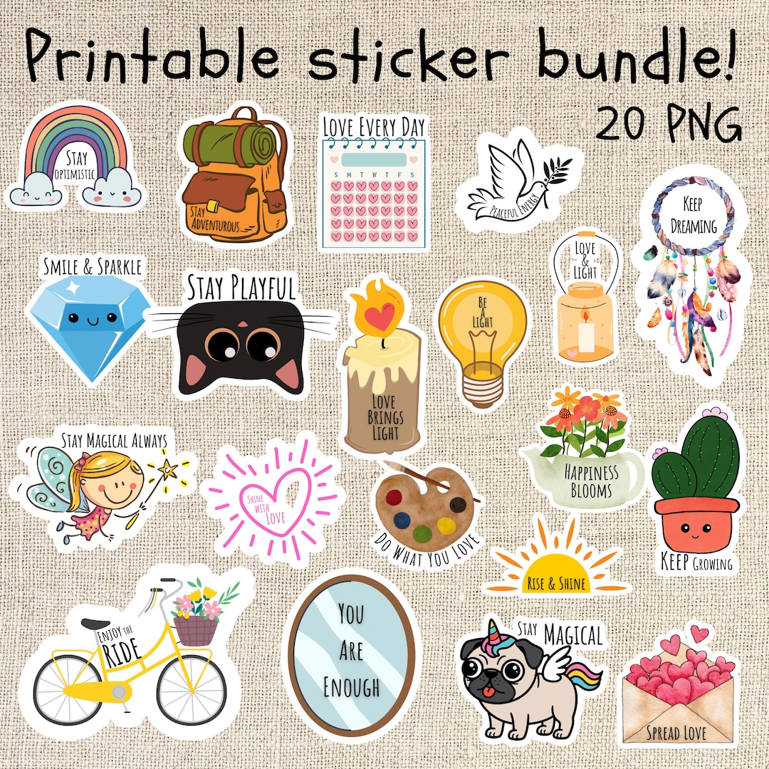 Inspirational Sticker Bundle | Positive Quote Stickers | Motivational ...