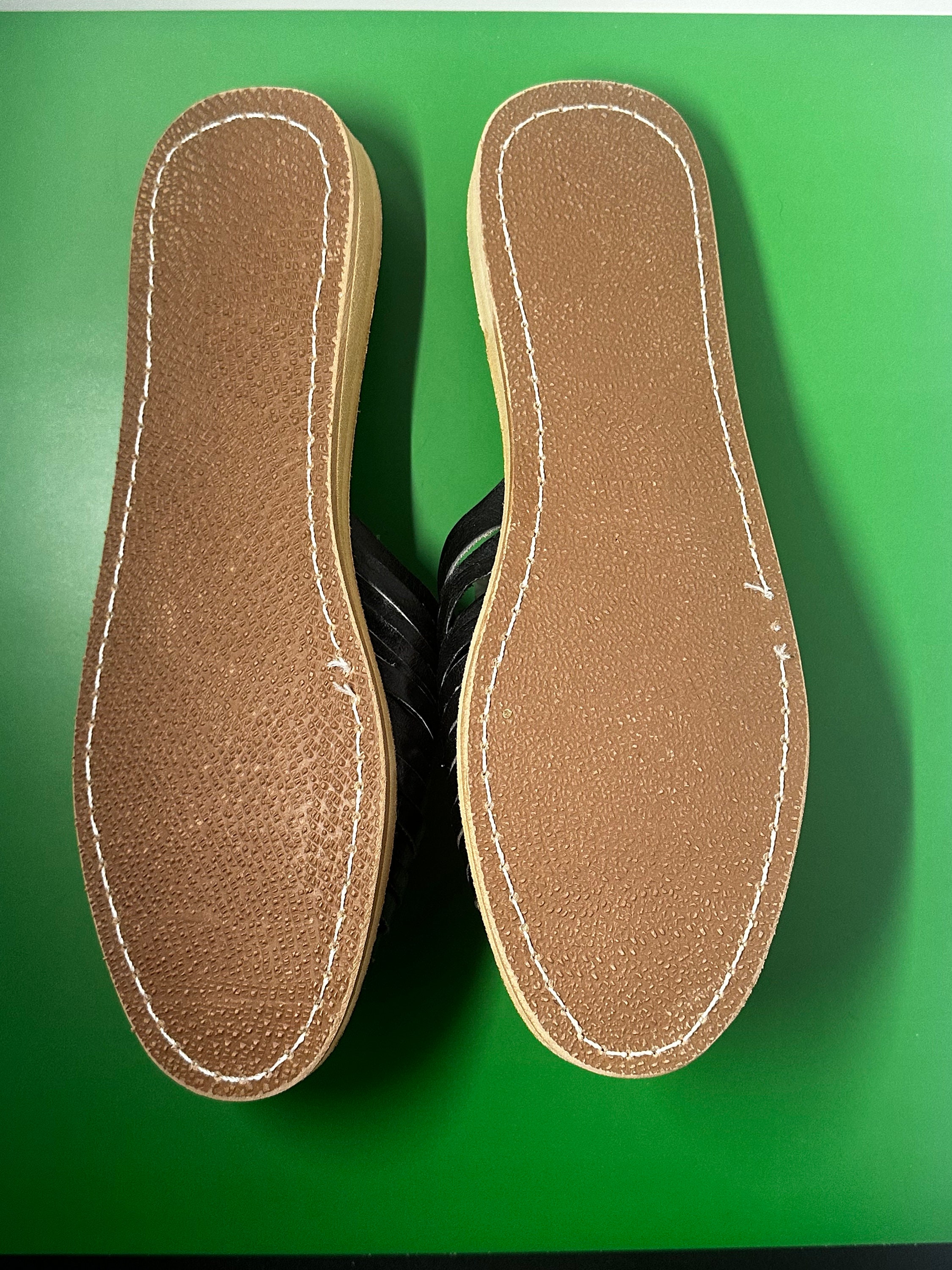 Mexican Artisanal Sandal,leather Mules, Boho Hippie Handmade Huaraches ...