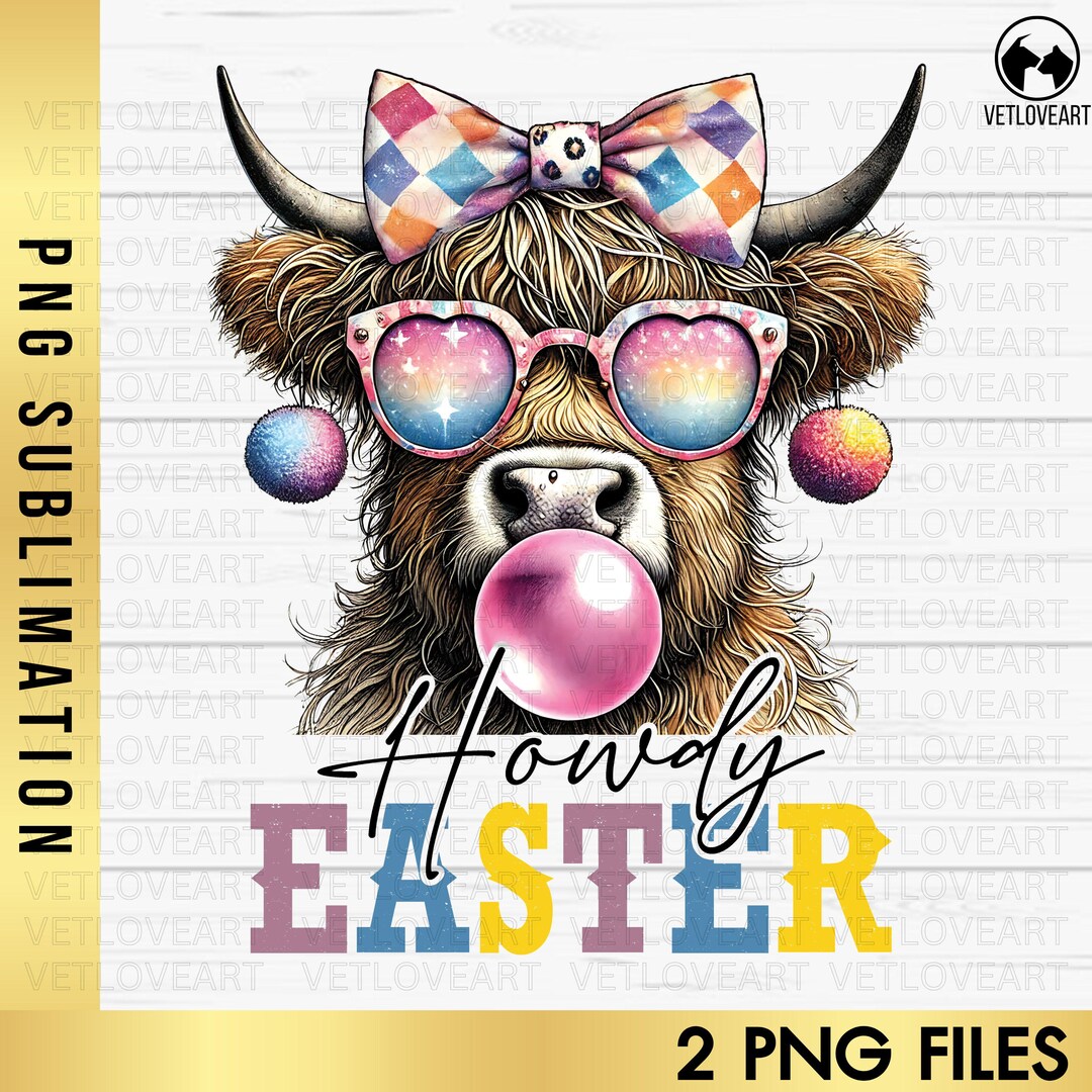 Howdy Easter Png,western Easter Bunny Png,cattle Easter Png,cute ...