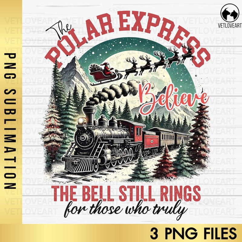 Polar Express Clipart - Etsy