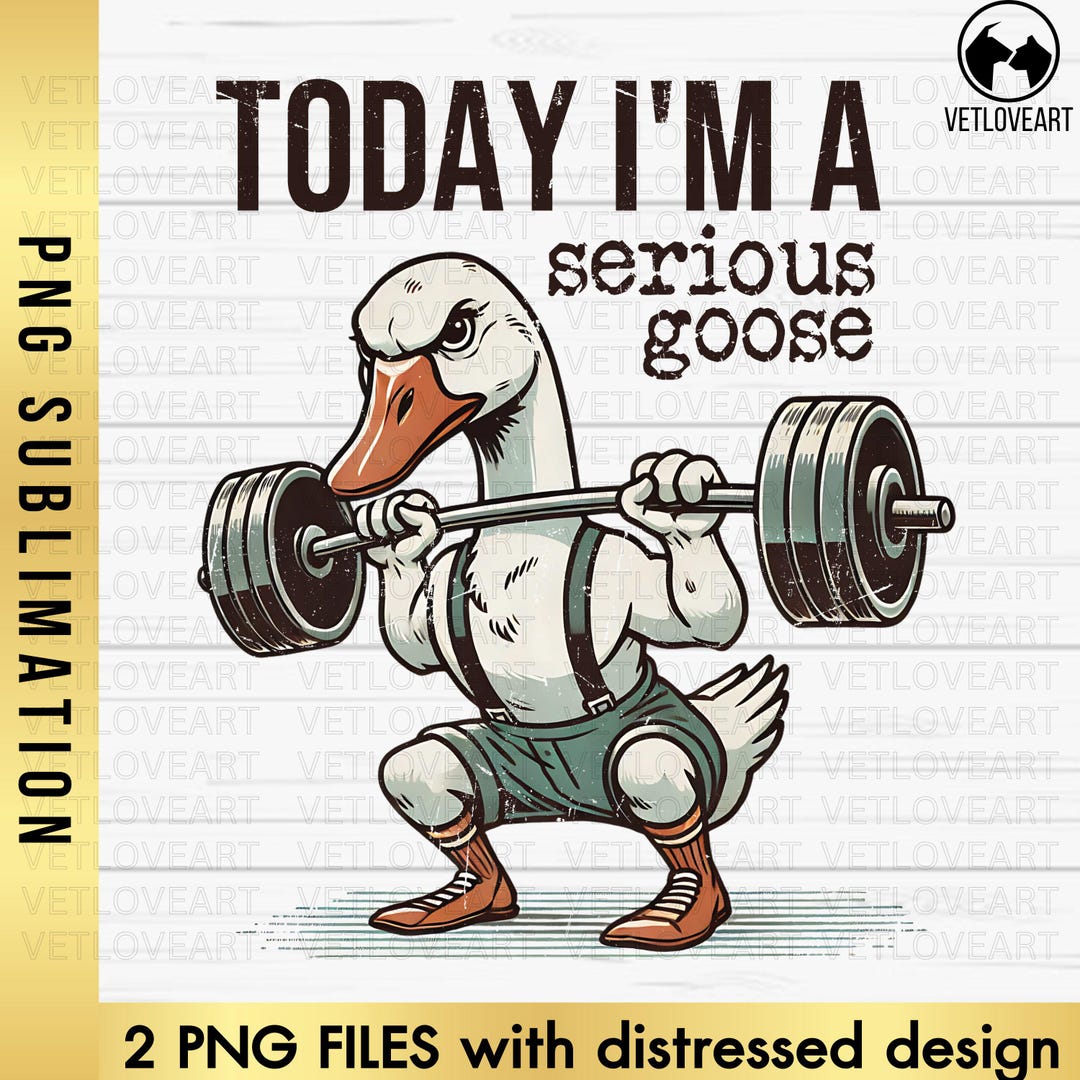 Serious Goose Png,funny Goose Png,gym Motivational Png,adult Humor ...