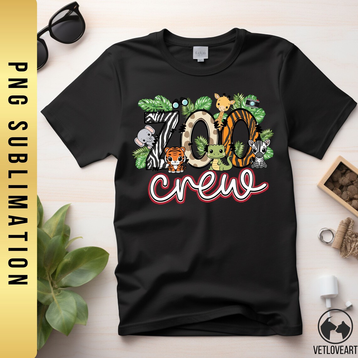 Zoo Crew Safari Animals PNG: Jungle Trip Shirt Design (digital Download ...