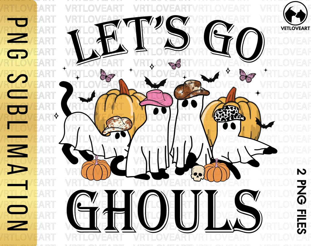 Let's Go Ghouls Png,black Cat and Pumpkin,cat Halloween Png,halloween ...
