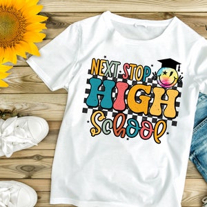 Next Stop High School Png,8th Grade Graduation,retro 8th Grade Png ...