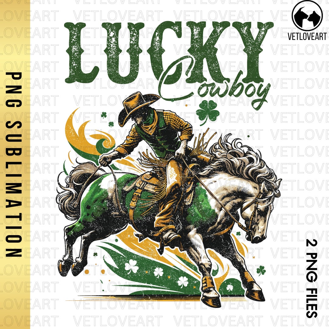 Lucky Cowboy Png,howdy St Patrick’s Day Png,western St Patrick’s Day ...
