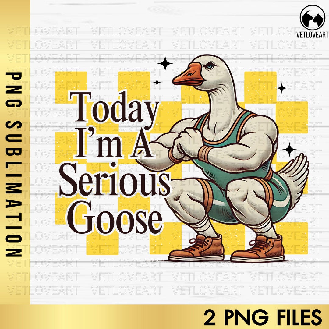 Serious Goose Png,funny Goose Png,gym Motivational Png,adult Humor ...