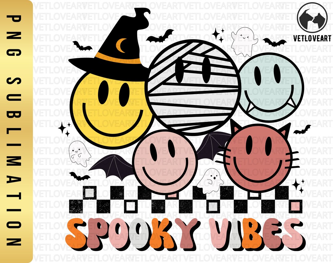 Halloween Smiley Face Png, Halloween Smileys, Retro Halloween Png, Stay ...