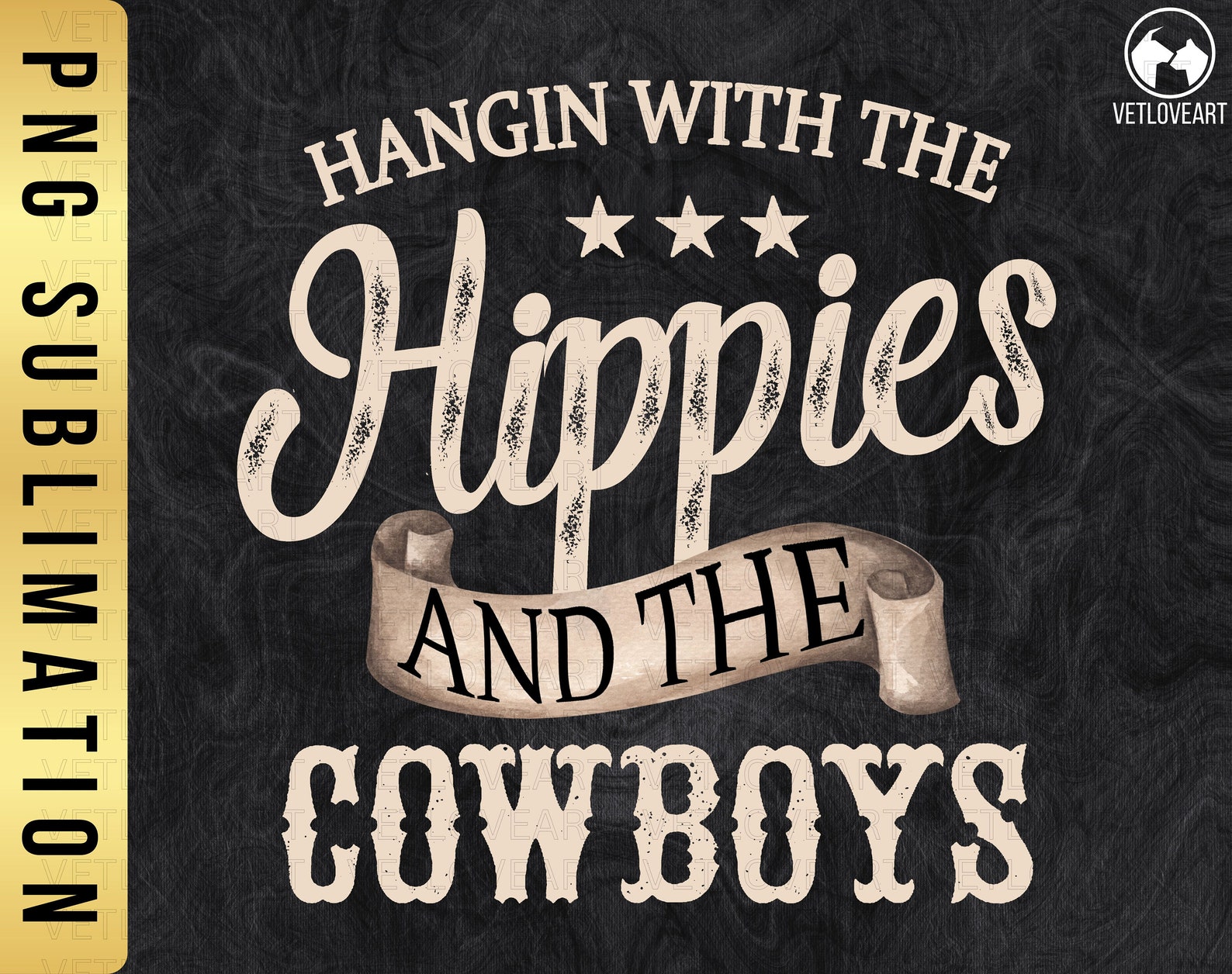 Hangin With Hippies and Cowboys Pngcountry Music Songrodeo - Etsy
