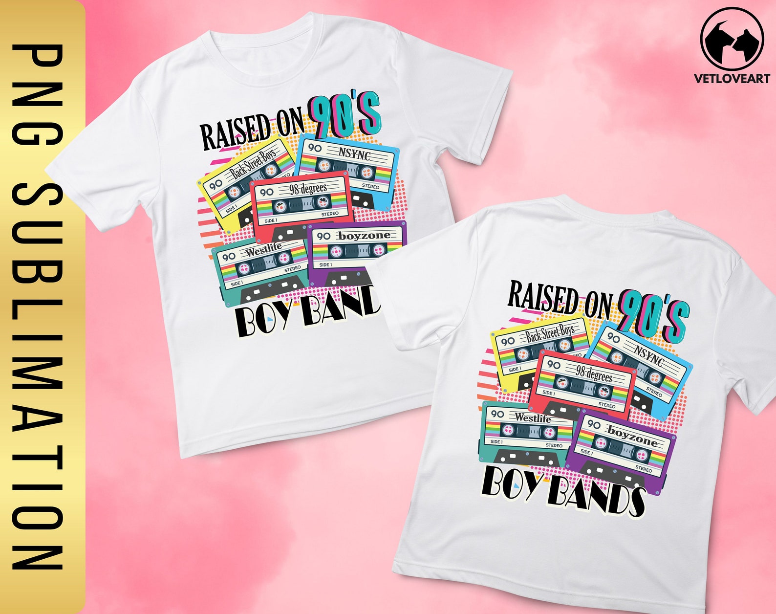 90's Boy Bands Cassette PNG: Retro Music Design (digital Download) - Etsy