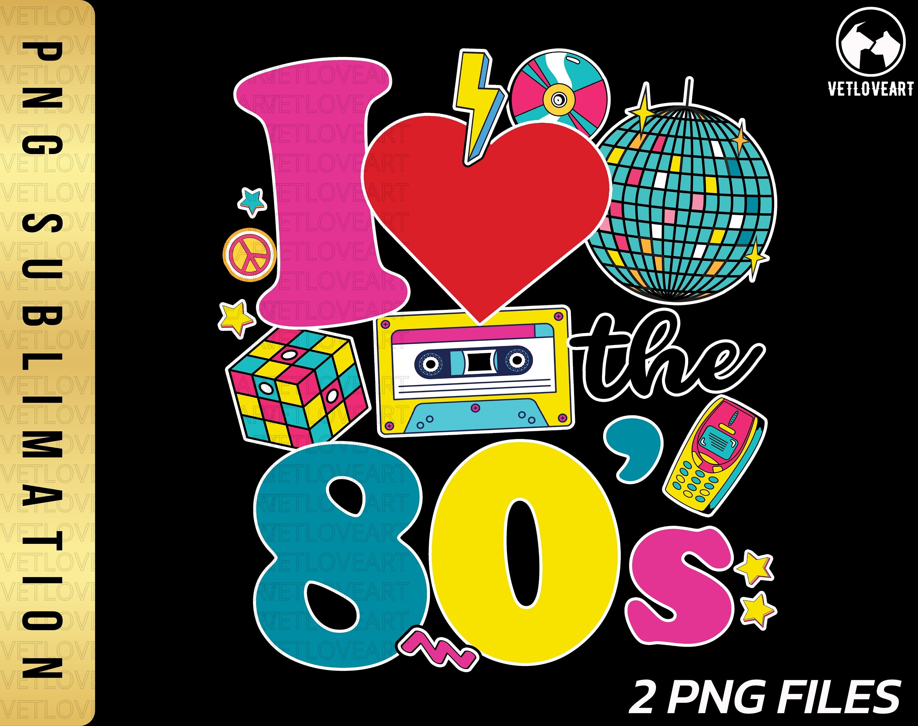I Love the 80s PNG Retro 80s Png Take Me Back 80s Png - Etsy India