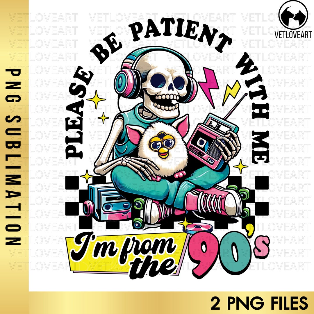 Funny 90s Meme PNG: Retro Skeleton, Furby (digital Download) - Etsy