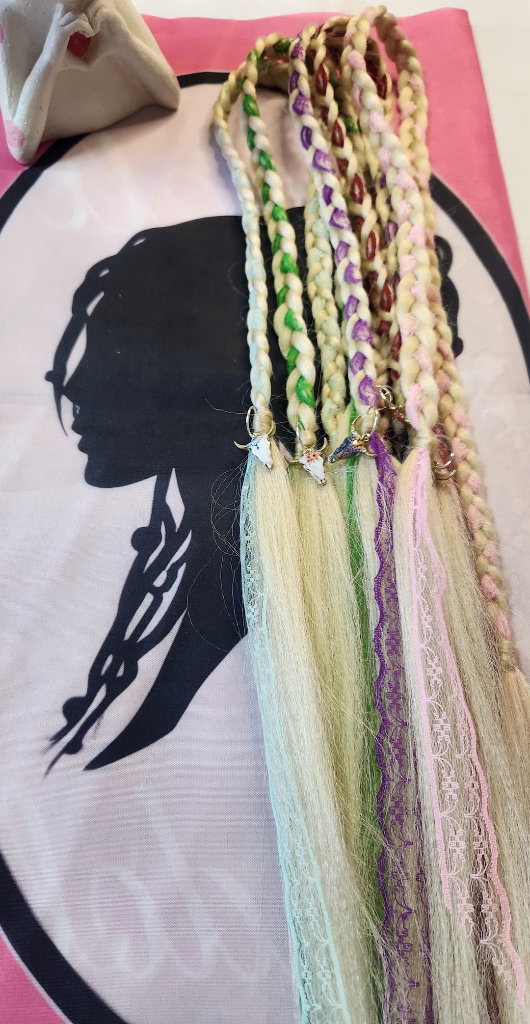 Dreadlock Braid Accent Thin DE 1 Pack Choose Color of Ribbon - Etsy