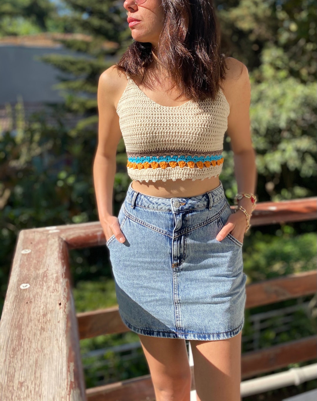 Crochet Crop Top, Crop Tank Top, Festival Clothing, Bohemian Crop Top ...