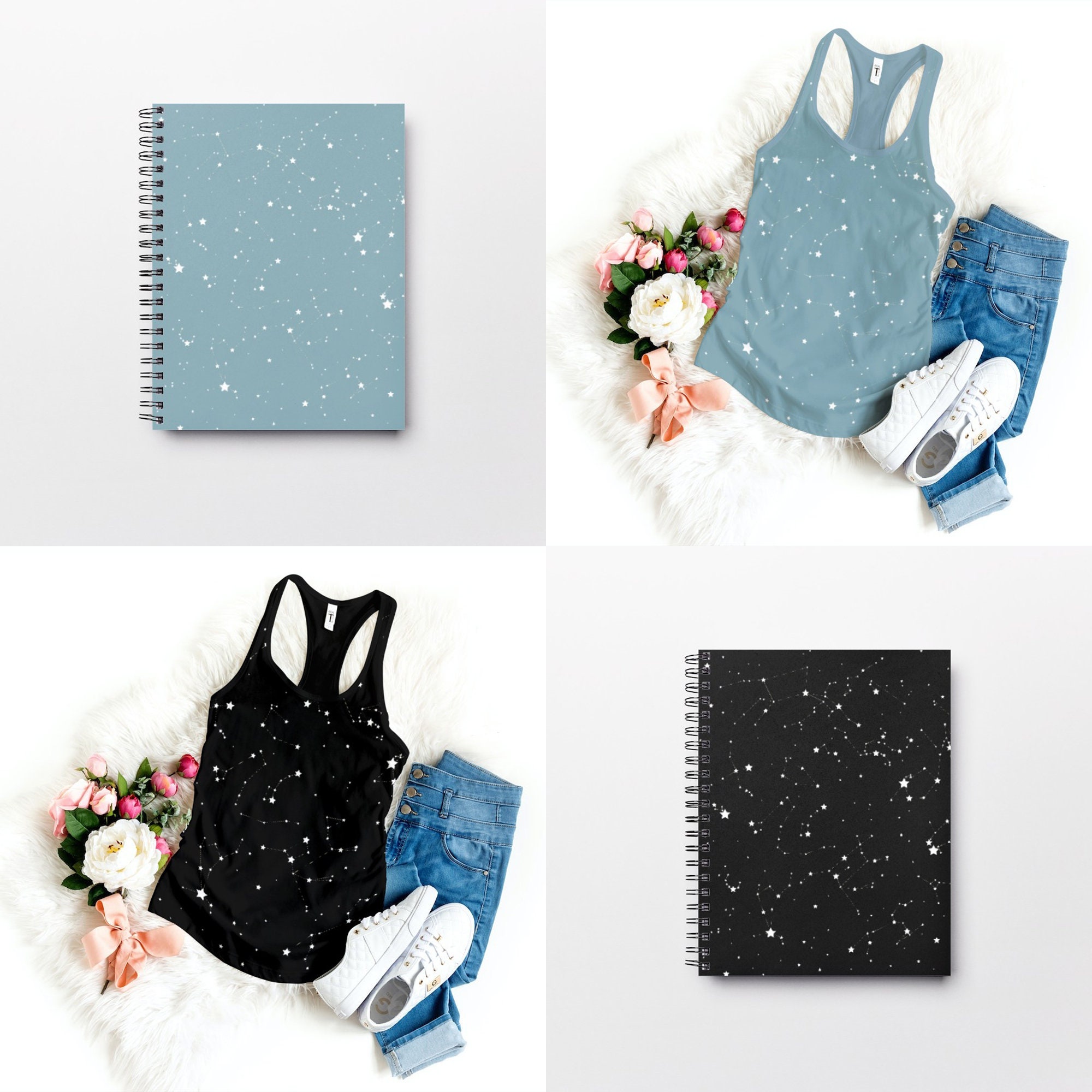 Stars Seamless Pattern SVG, Constellations Pattern, Starry Night ...