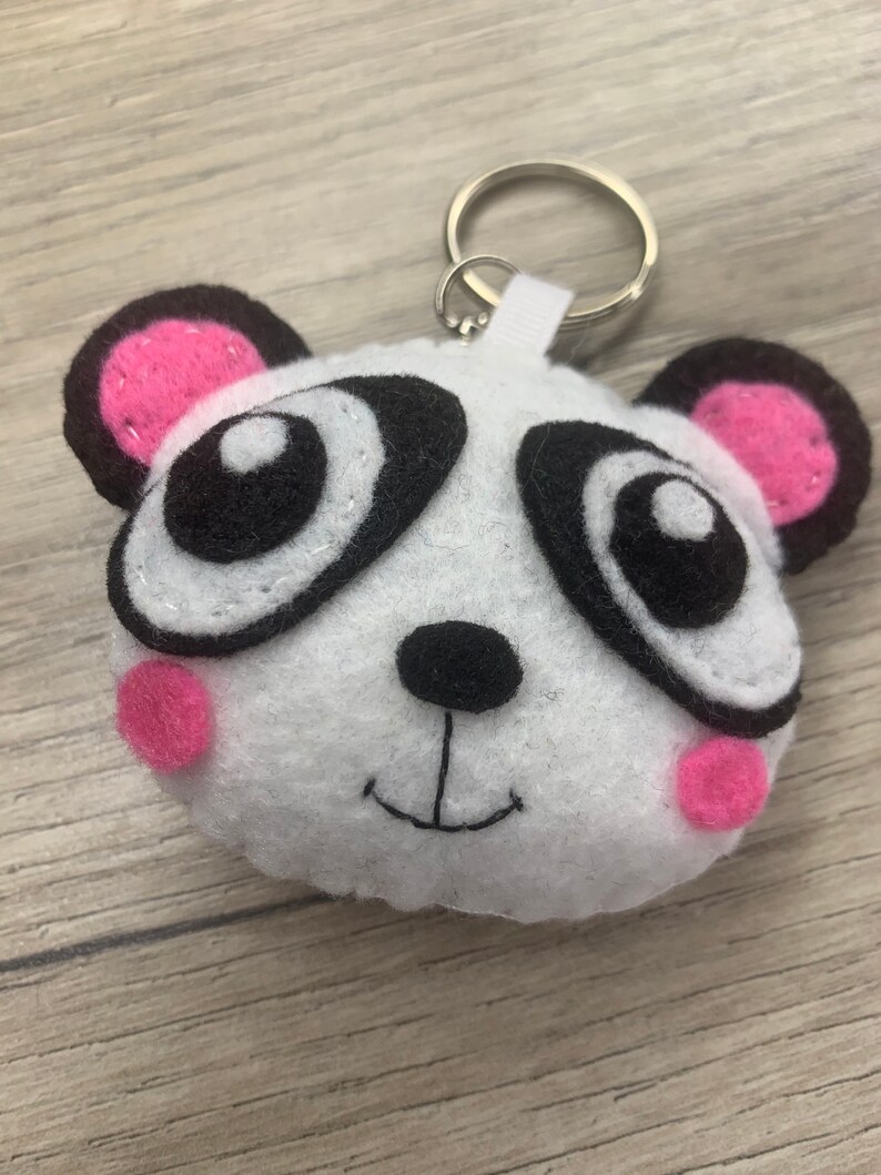 Baby Panda Key Chain - Etsy