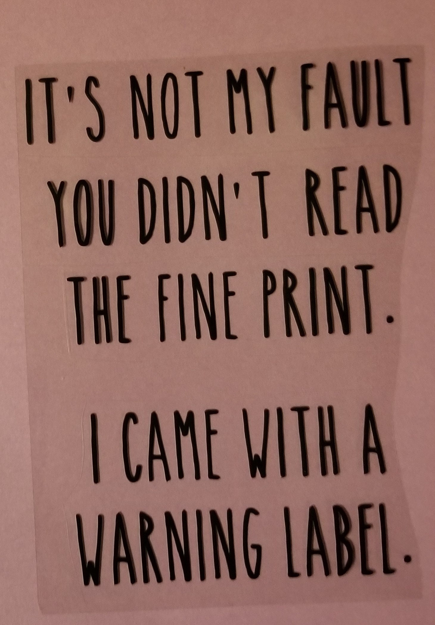 Not My Fault I Came With Warning Rae Dunn .svg .png .dxf for Cricut ...