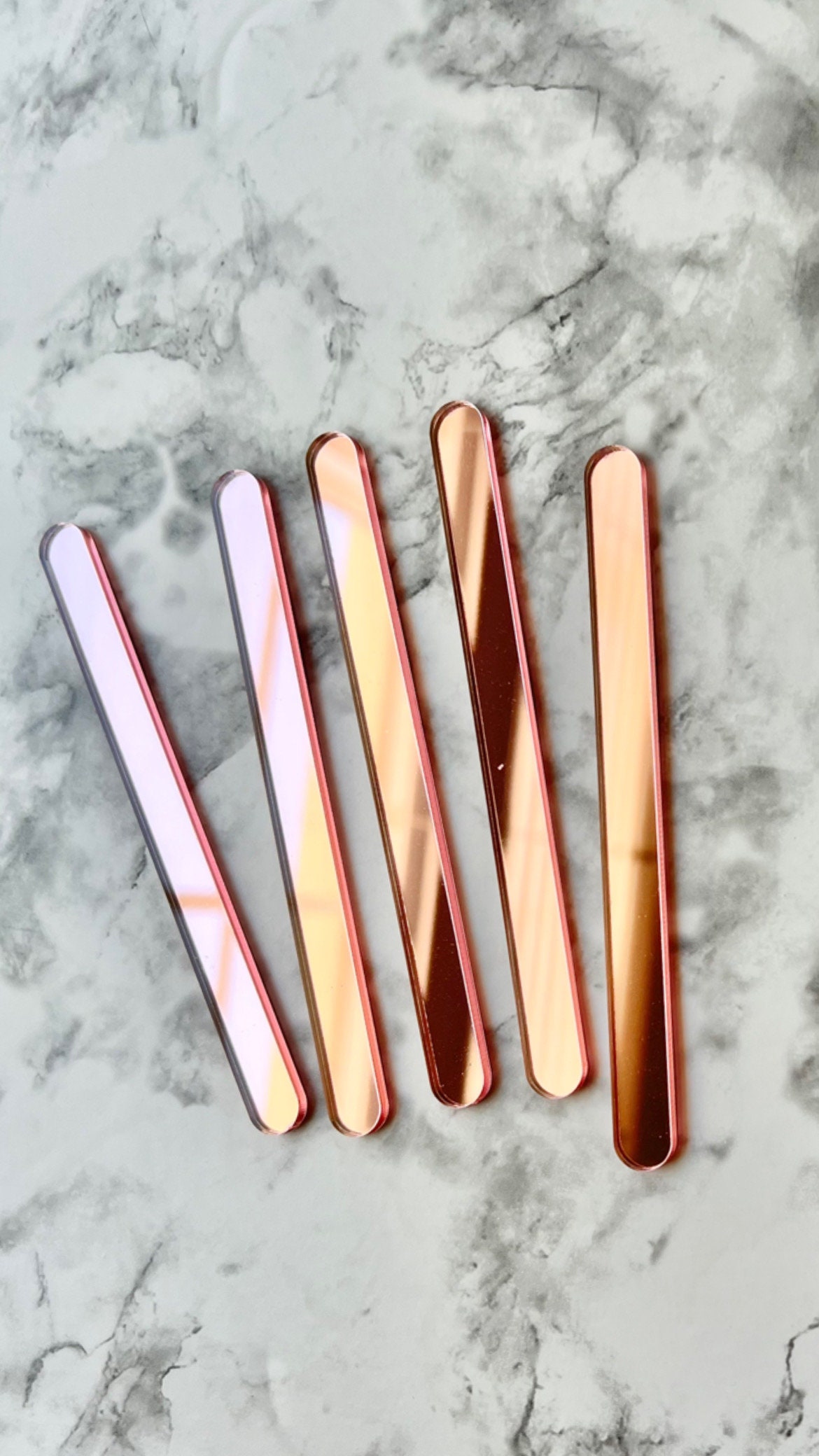 Rose Gold Cakesicle Sticks | 10 Count | Popsicle Sticks | Reusable Ice ...