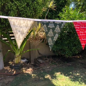 Christmas Bunting Flags Decoration Xmas Table Runner - Etsy