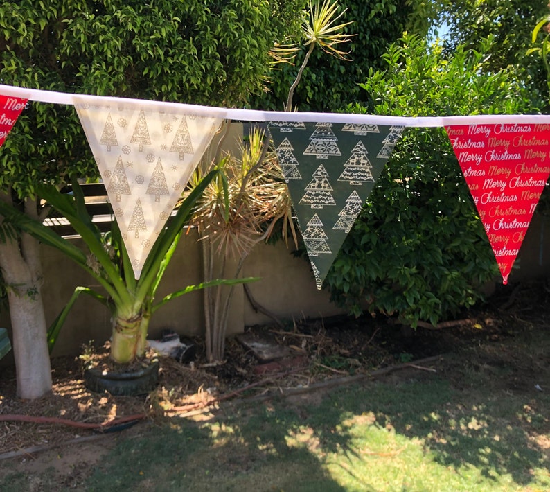 Christmas Bunting | Flags | Decoration | Xmas | Table Runner - Etsy