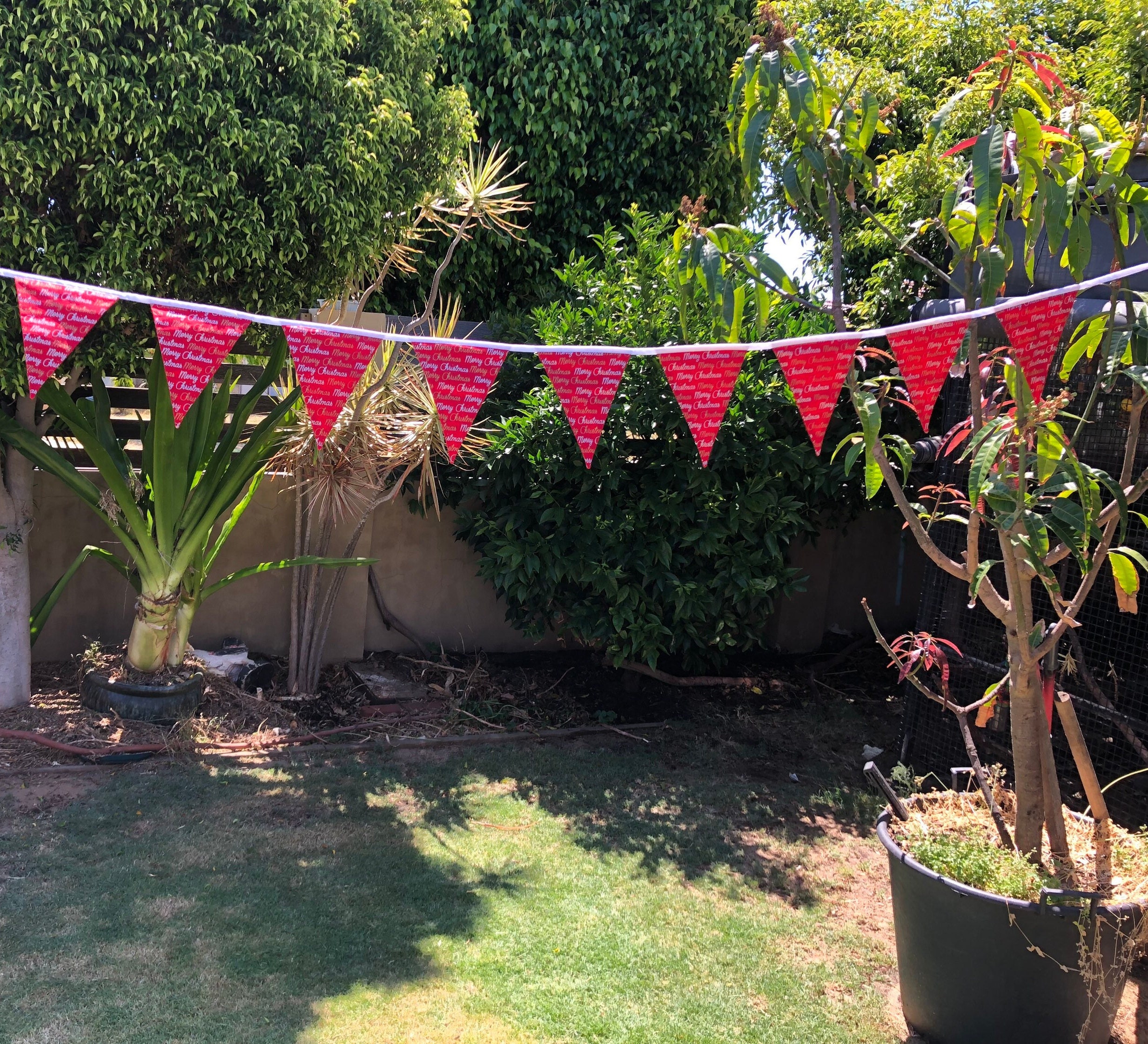 Christmas Bunting Flags Decoration Xmas Table Runner - Etsy