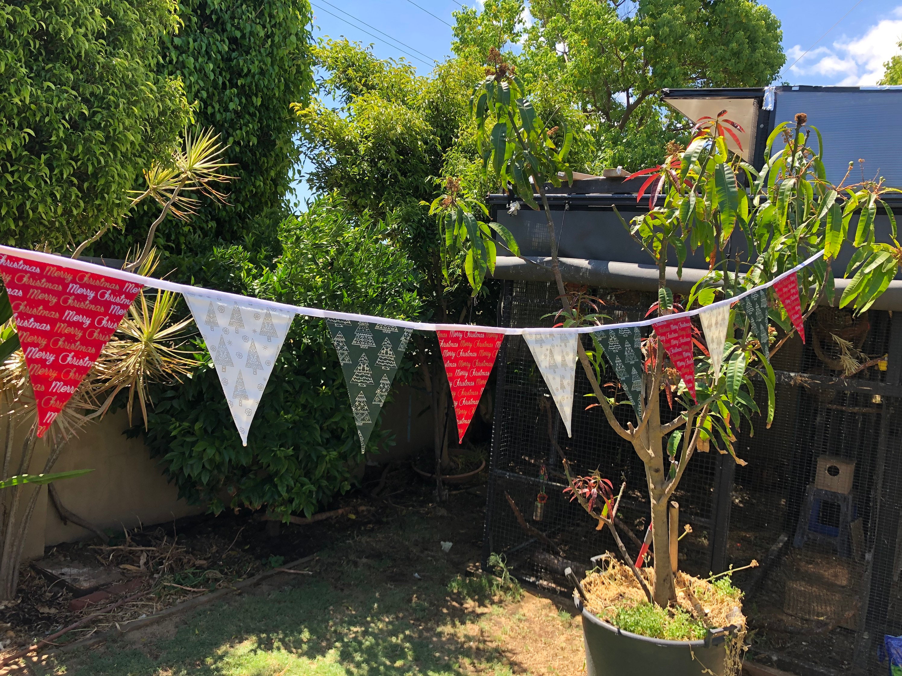 Christmas Bunting Flags Decoration Xmas Table Runner - Etsy