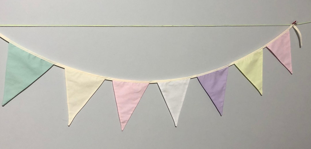 Bunting | Flags | Cubby | Pastel | Gift | Party - Etsy