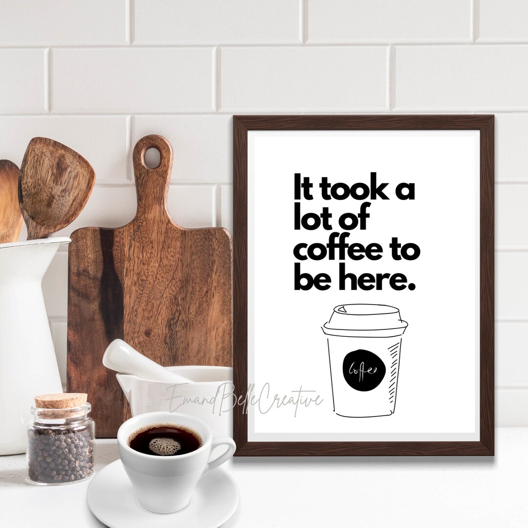 Coffee Wall Print, Printable, Instant Download - Etsy